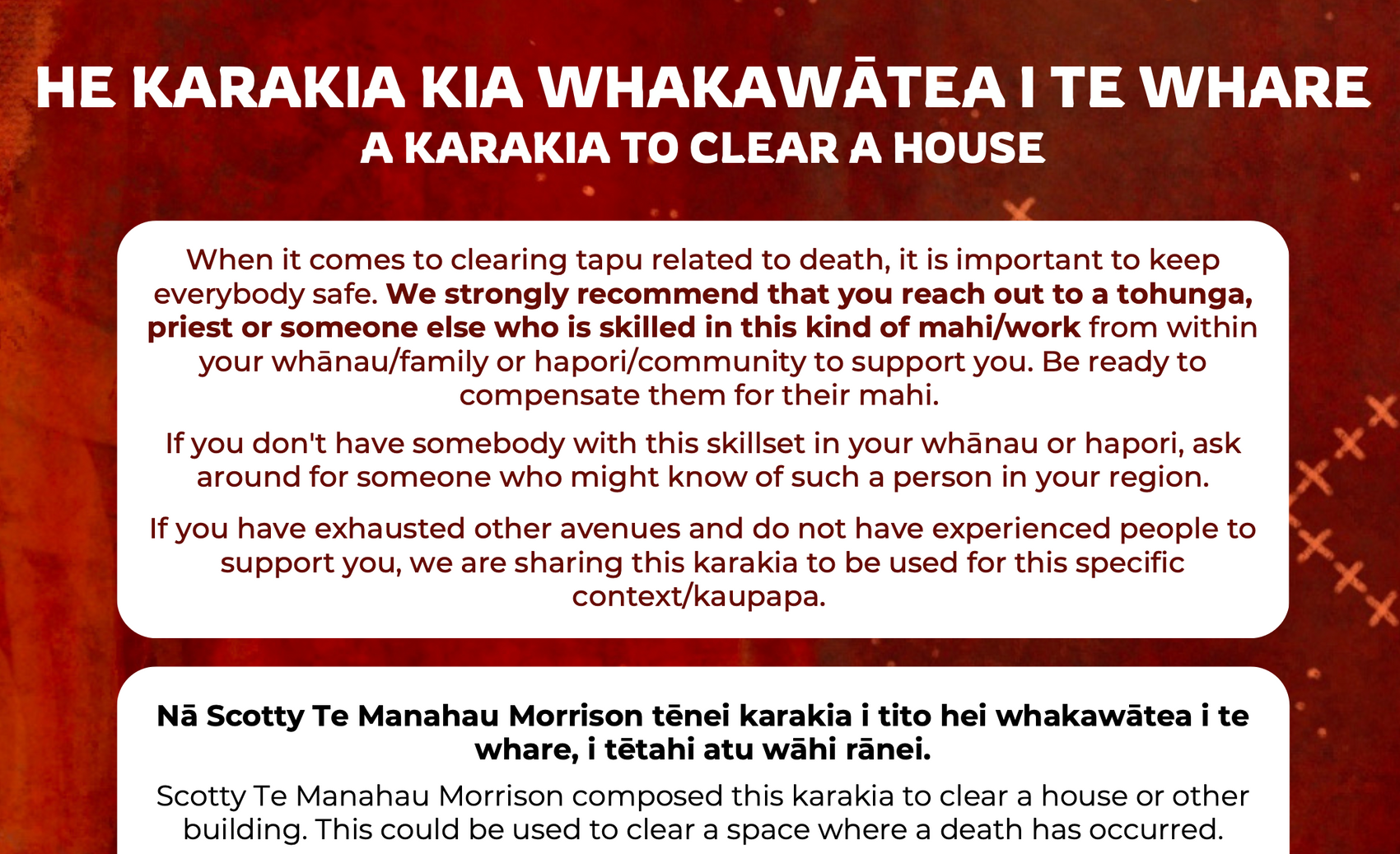Karakia: Whakawātea - Free Download